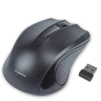 VIVANCO USB Wireless Mouse 1000 dpi, schwarz (3663 - bei expert kaufen