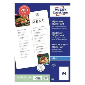 AVERY Zweckform Superior Inkjet Papier A4 200g 50 - bei expert kaufen
