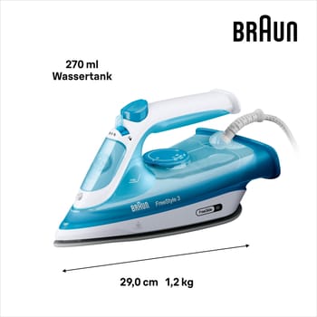 BRAUN Dampfbügeleisen FreeStyle 3 FI 3144 BL - bei expert kaufen