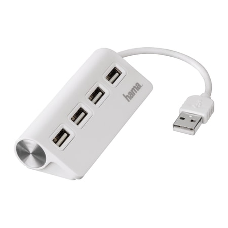 HAMA USB-2.0-Hub 1:4, bus-powered, Weiß (00012178) - bei expert kaufen