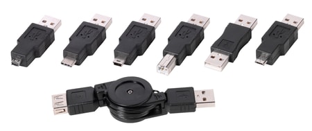 VIVANCO USB Adapter Set mit USB Kabelaufroller (45 - bei expert kaufen