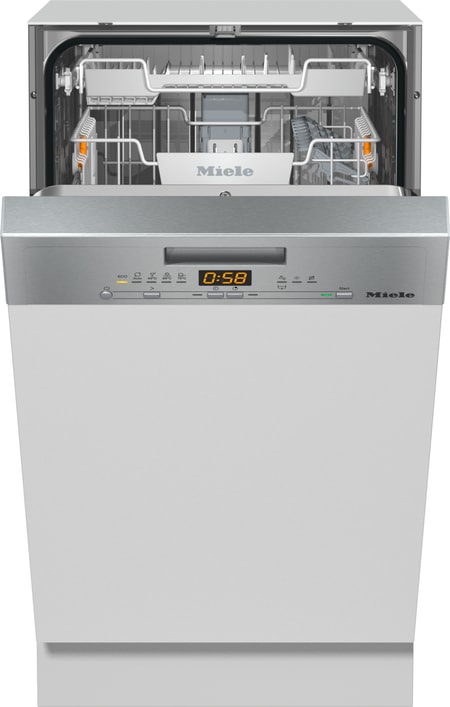 MIELE G 5540 SC SL Active Brilliantweiß Stand-Geschirrspüler 45 cm ...